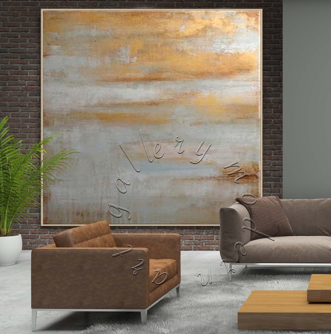 Extra Large Abstract Wall Art Framed Original Painting Oversize Canvas ...