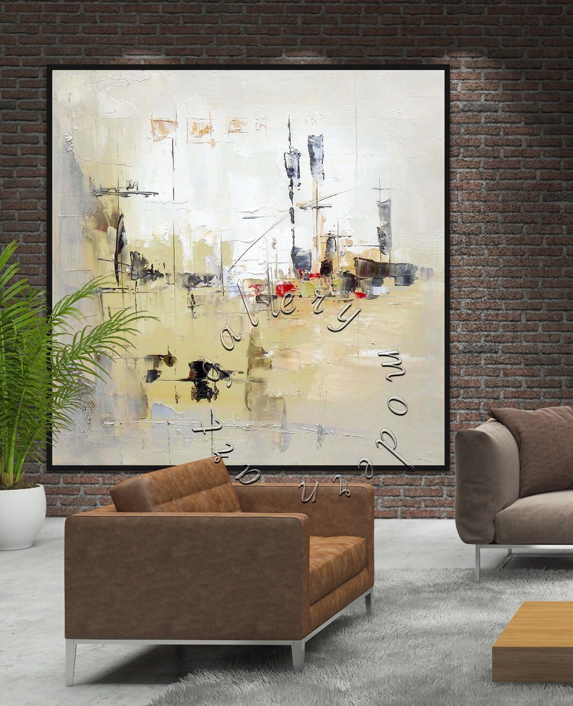 Abstract Original Painting Framed Abstract Painting Palette | Etsy