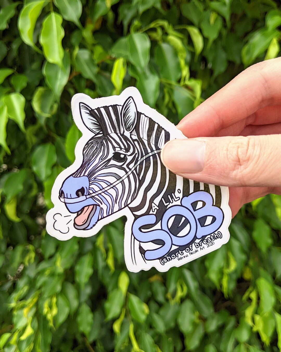 Charity - A Lil' SOB - 3" X 3" Vinyl Glossy Sticker || Pulmonary ...