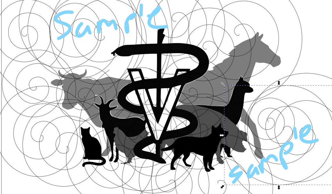 Vet Snake, Vet Symbol, Caduceus, Veterinary, SVG, Mixed Animal ...