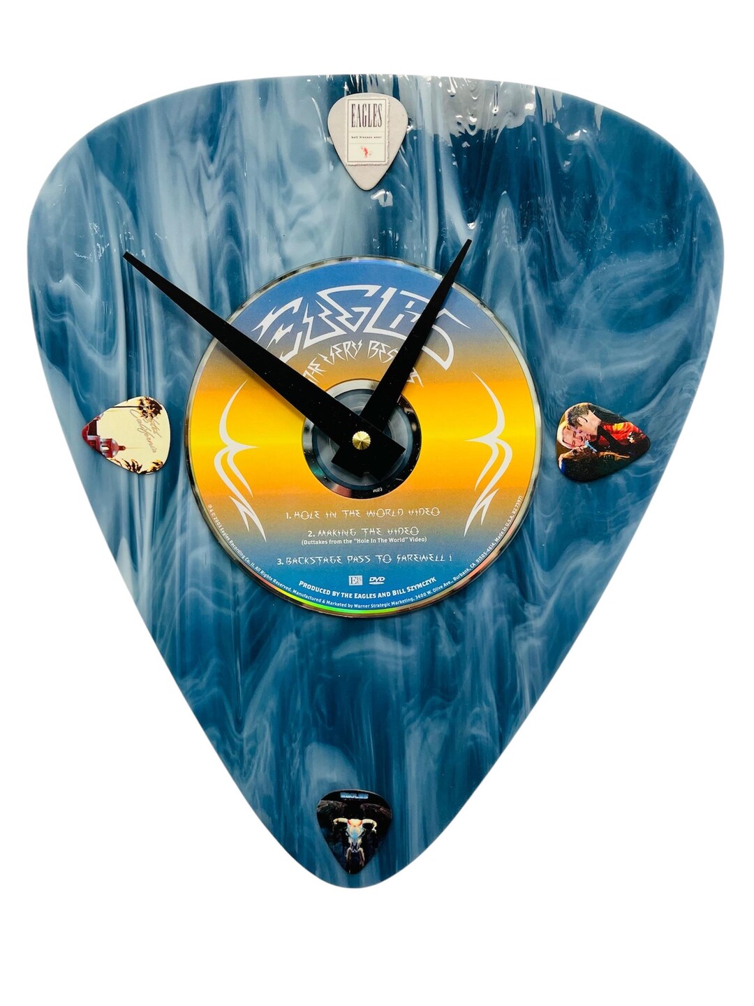 The Eagles Art Glass CD Wall Clock - Etsy