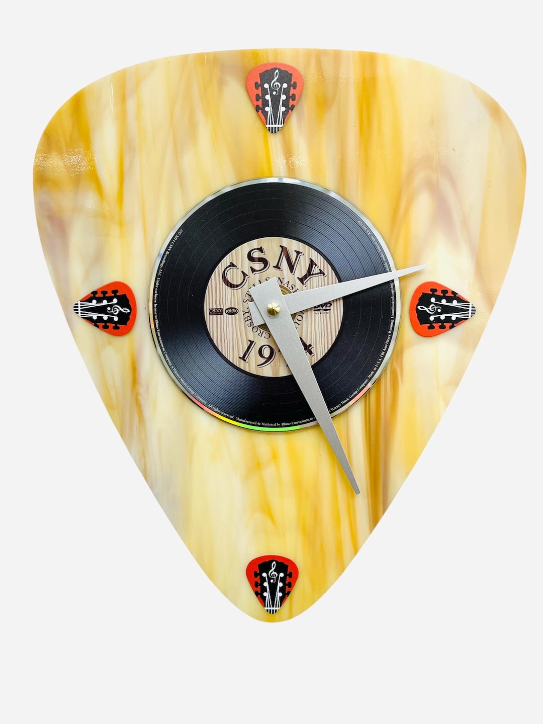 Crosby Stills Nash & Young Art Glass CD Wall Clock - Etsy