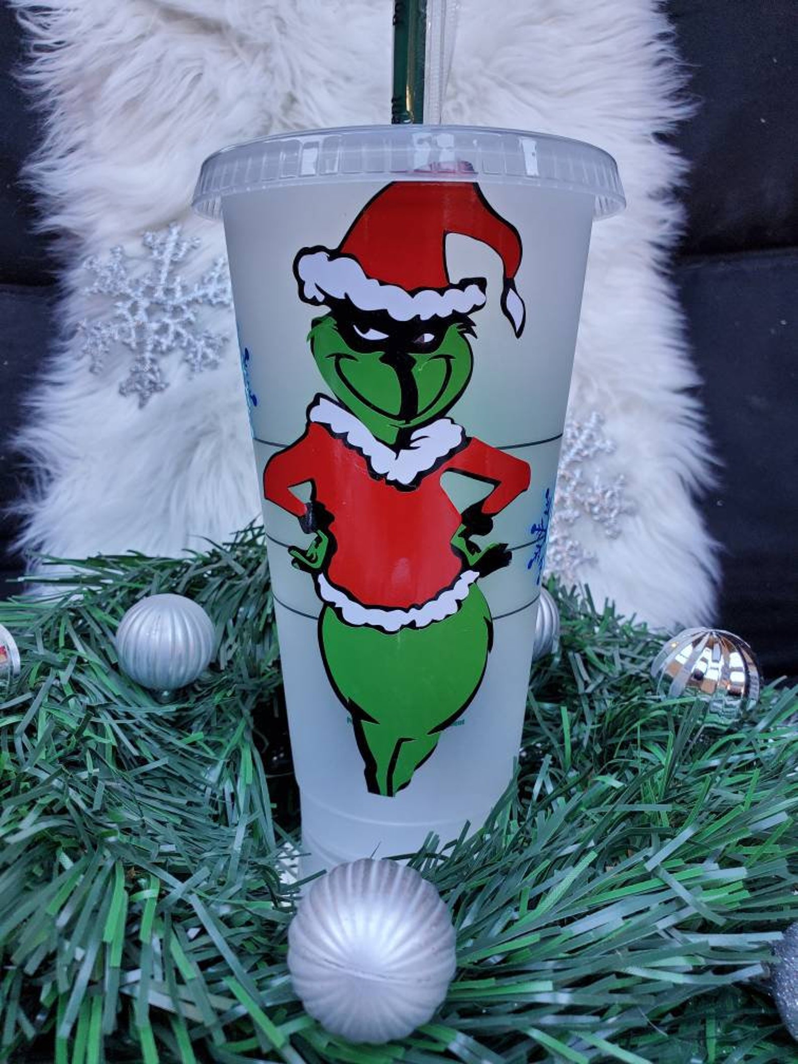 Starbucks 100% That Grinch Reusable Cold Cup - Etsy