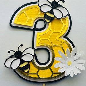 Bee Cake Topper, “so Sweet to Bee Three”, “sweet as Can Bee”, Bumble ...