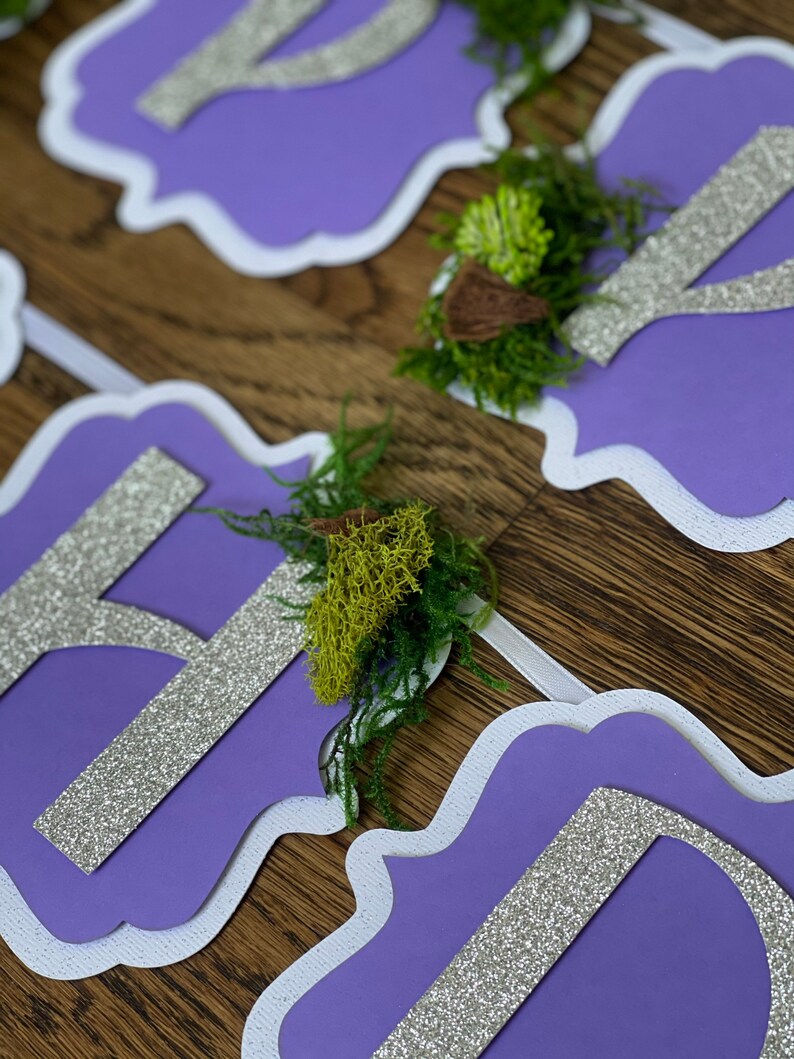 Enchanted Forest Birthday Banner Fairy Birthday Banner | Etsy