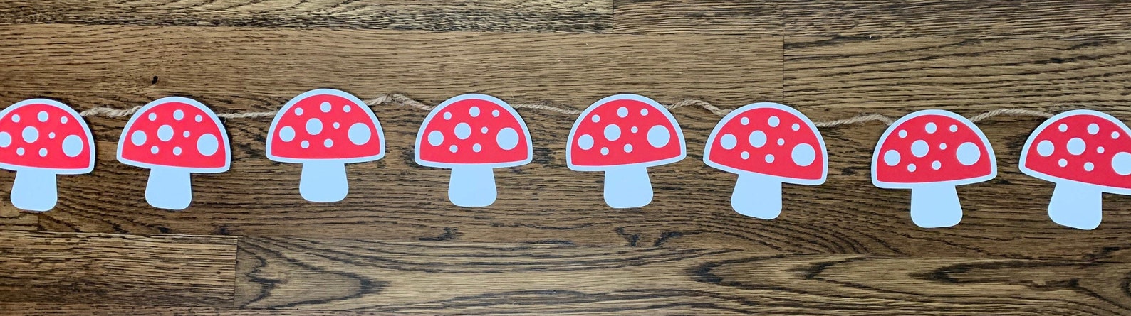 Mushroom Banner | Enchanted Forest Birthday | Gnome Party Decor | Fairy ...