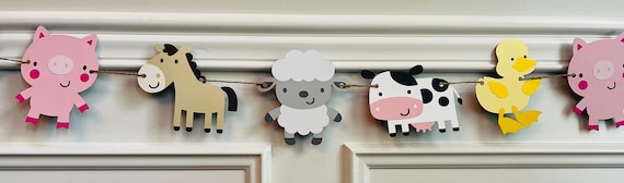 Barnyard Animal Banner Barnyard Party Decor Farm Party - Etsy