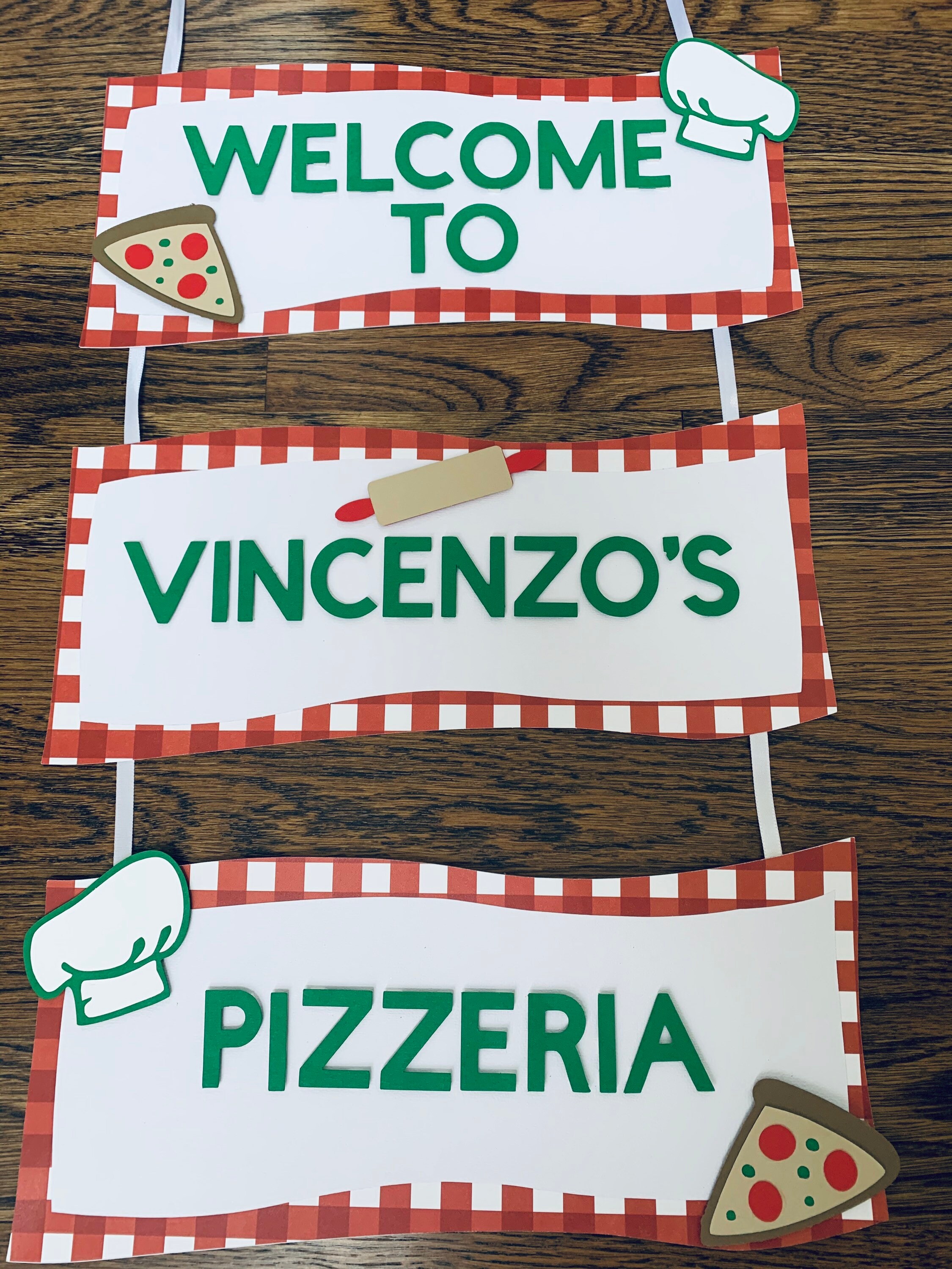 Pizza Party Welcome Sign | Italian Themed Birthday Welcome Sign | Chef ...