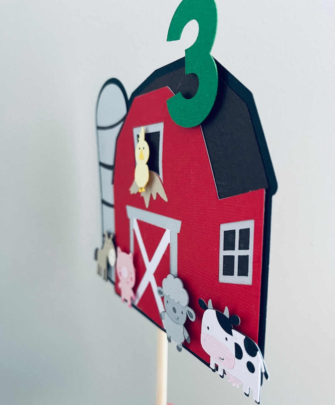 Farm Cake Topper Farm Themed Birthday Barnyard Cake Topper - Etsy