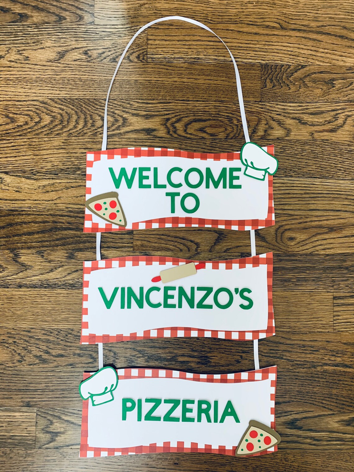 Pizza Party Welcome Sign | Italian Themed Birthday Welcome Sign | Chef ...