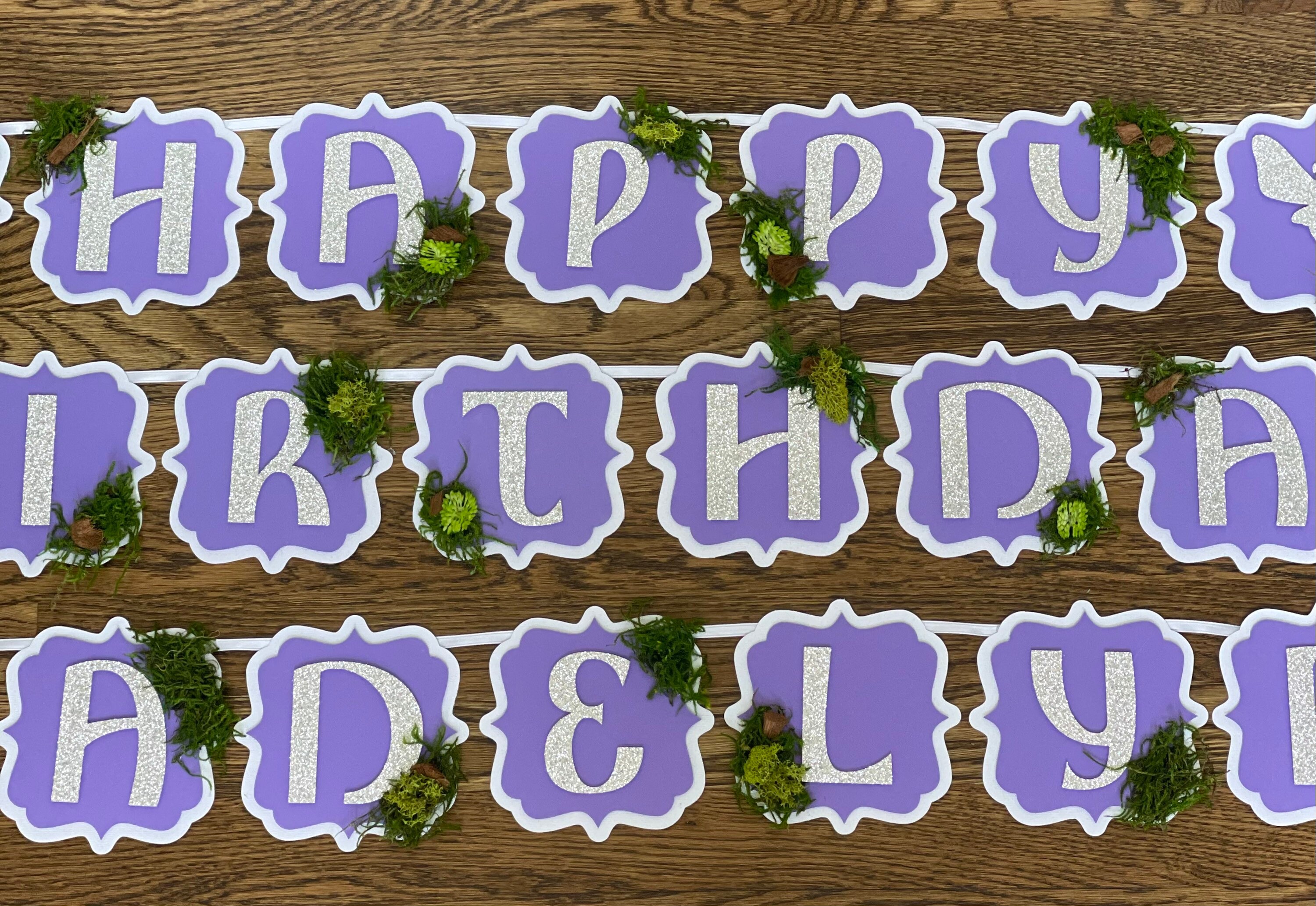 Enchanted Forest Birthday Banner Fairy Birthday Banner | Etsy