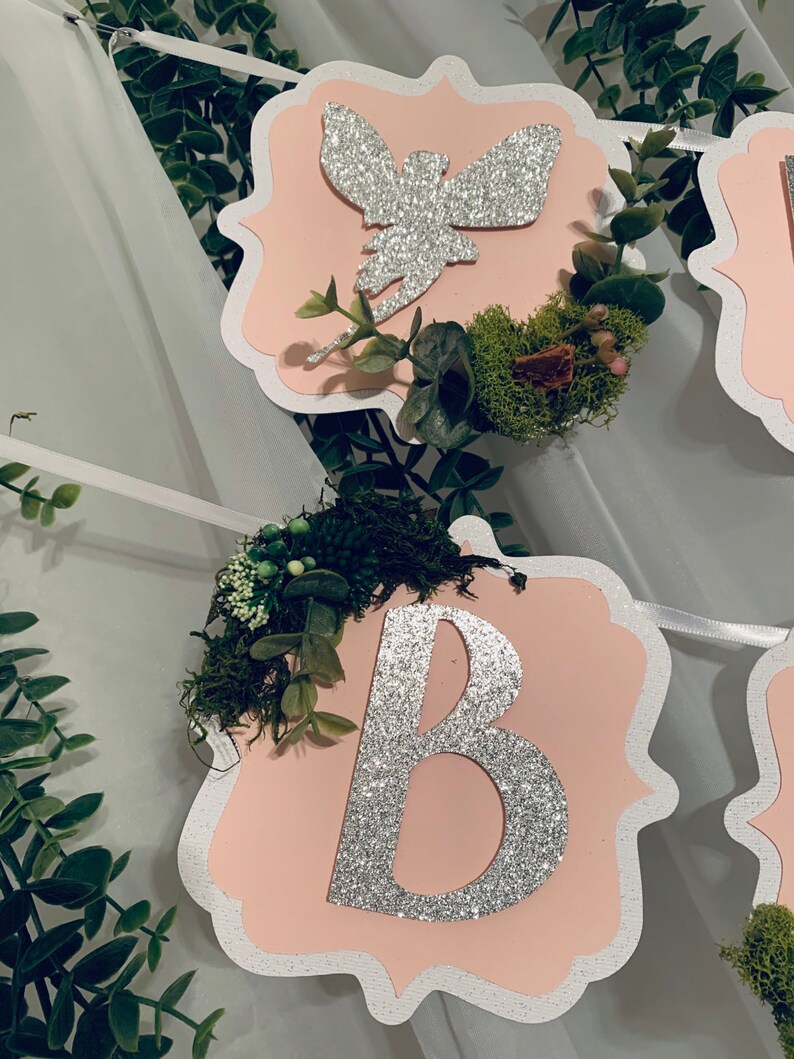 Enchanted Forest Birthday Banner Fairy Birthday Banner | Etsy