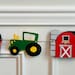 Barn and Tractor Banner, Barnyard Party Banner, Tractor Banner, Barn ...