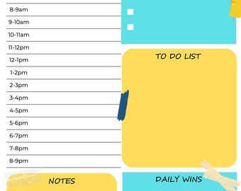 Printable Daily Planner - Etsy