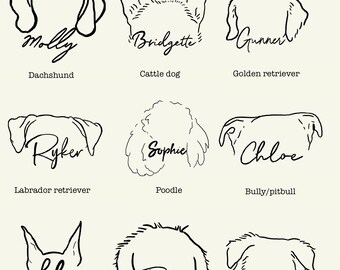 Dog Portrait Tattoo | Etsy