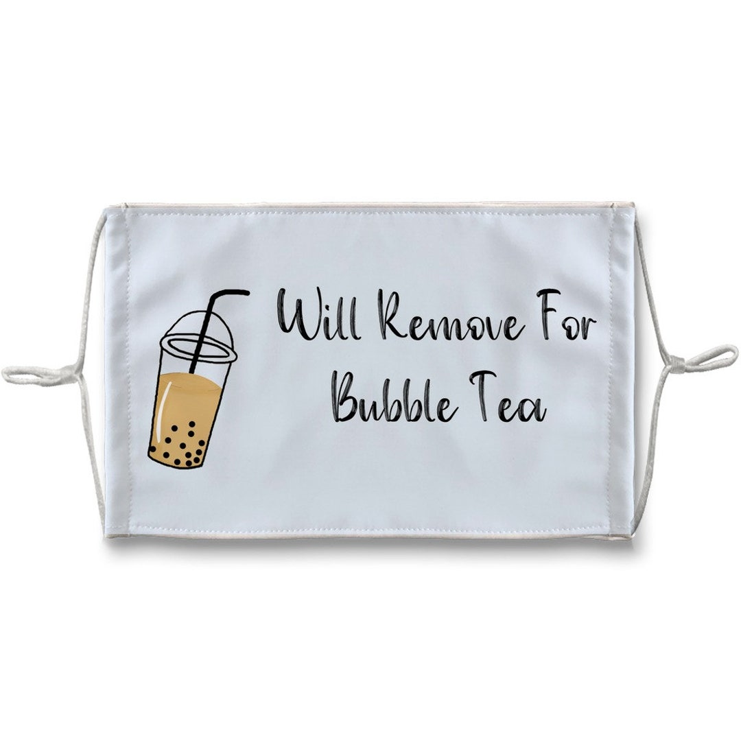 Will Remove for Bubble Tea Face Mask - Soft Sublimation Facemask With ...