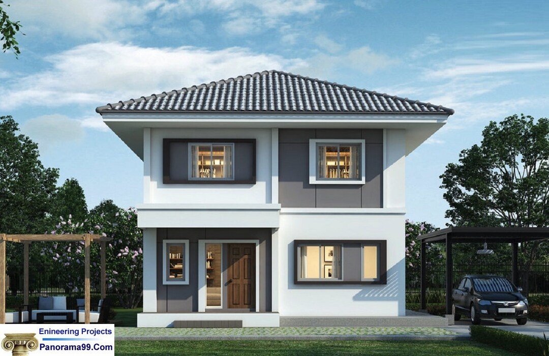 V-401| Modern Duplex 3 Bedroom House Plans: 26x26 Feet, Small Tiny Plan ...