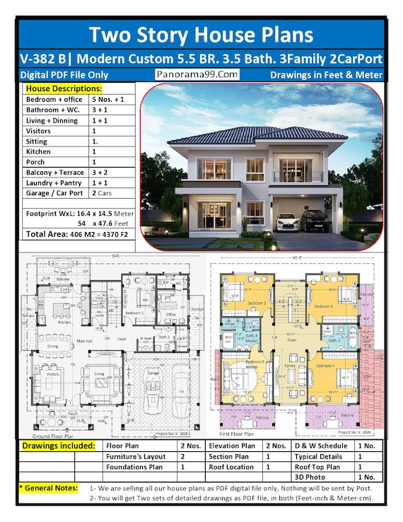 2 Story Custom Home Layouts