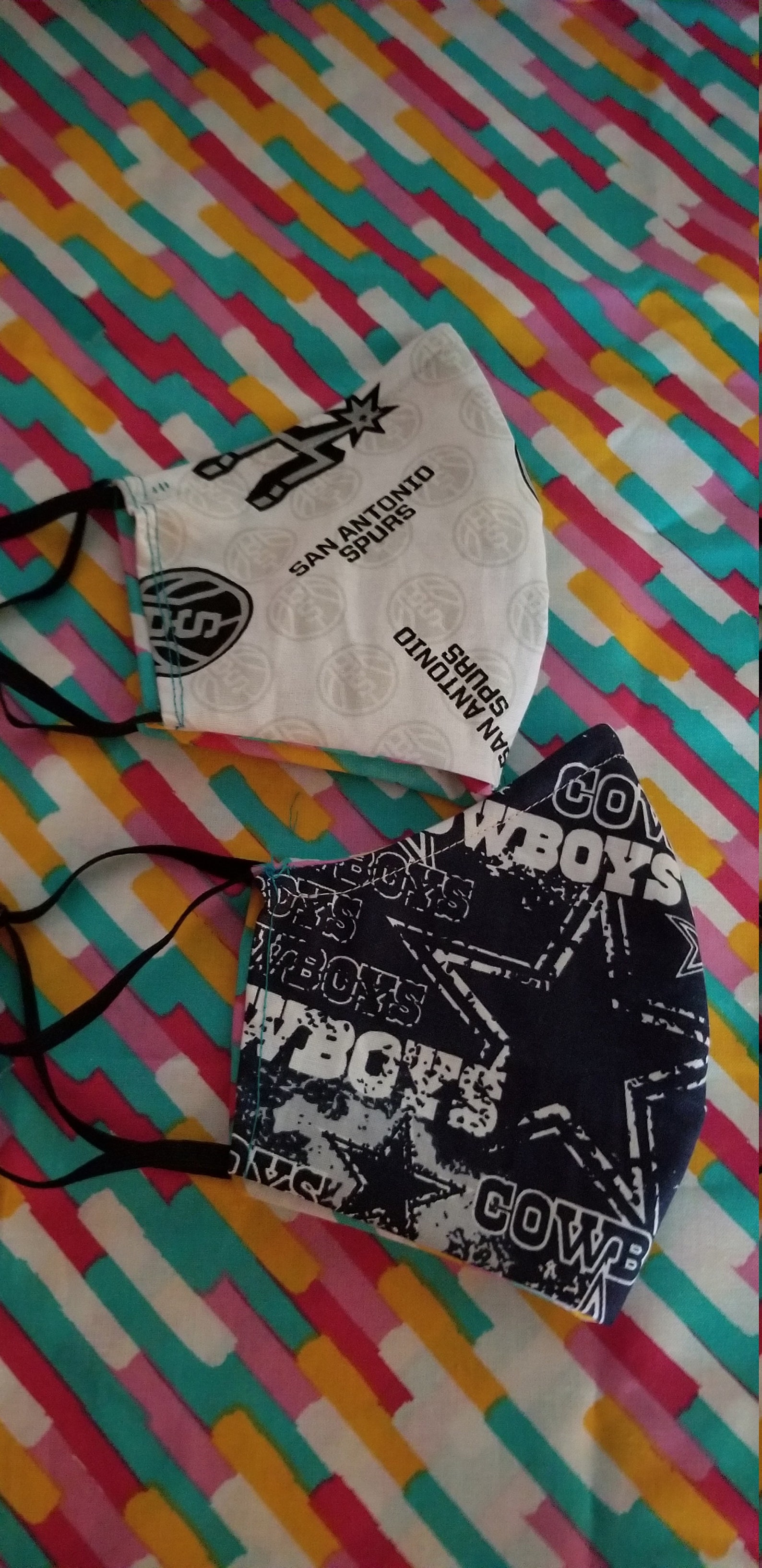 Dallas Cowboys & San Antonio Spurs Face Masks - Etsy