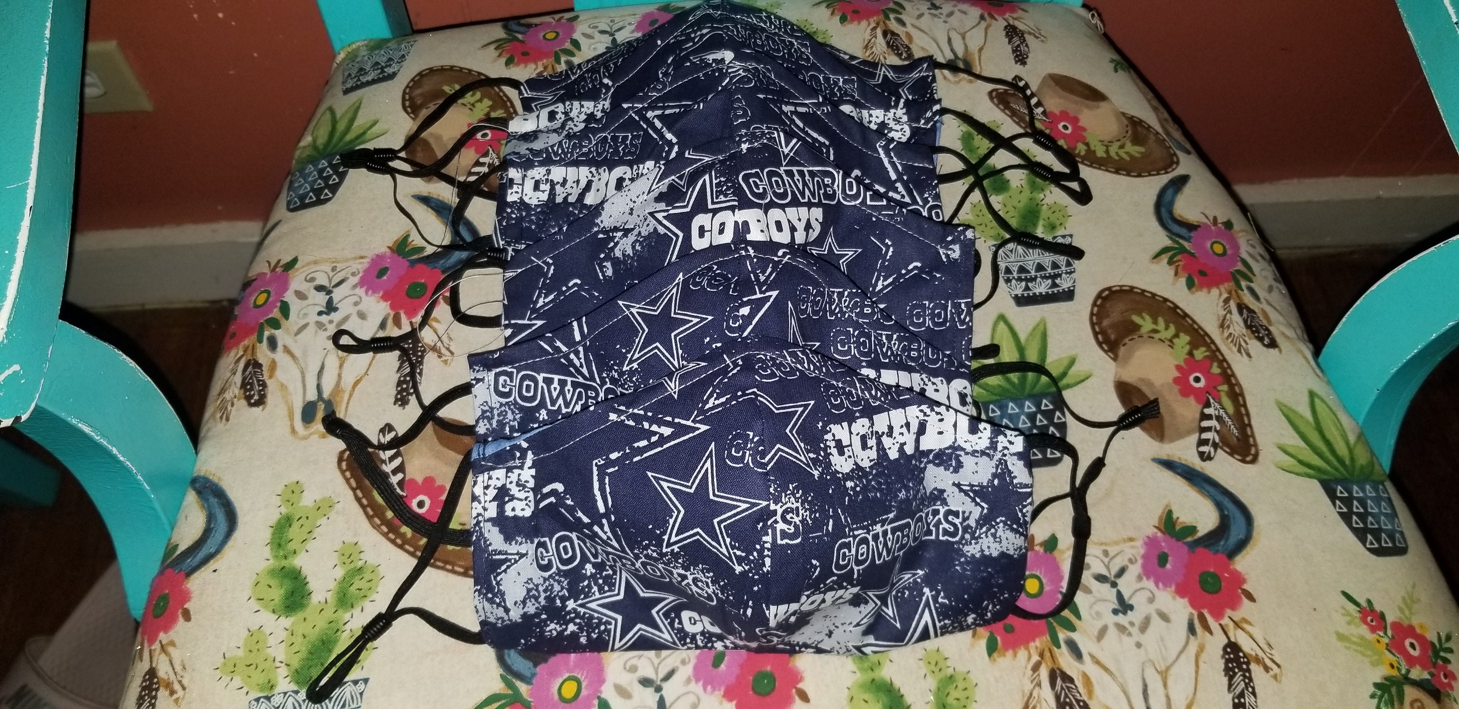 Dallas Cowboys & San Antonio Spurs Face Masks - Etsy