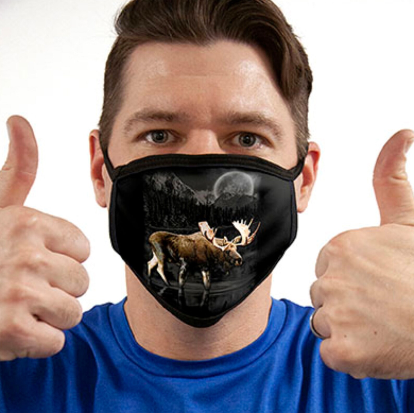 MOOSE FACE MASK Hunters Face Mask Wild Life Face Mask | Etsy