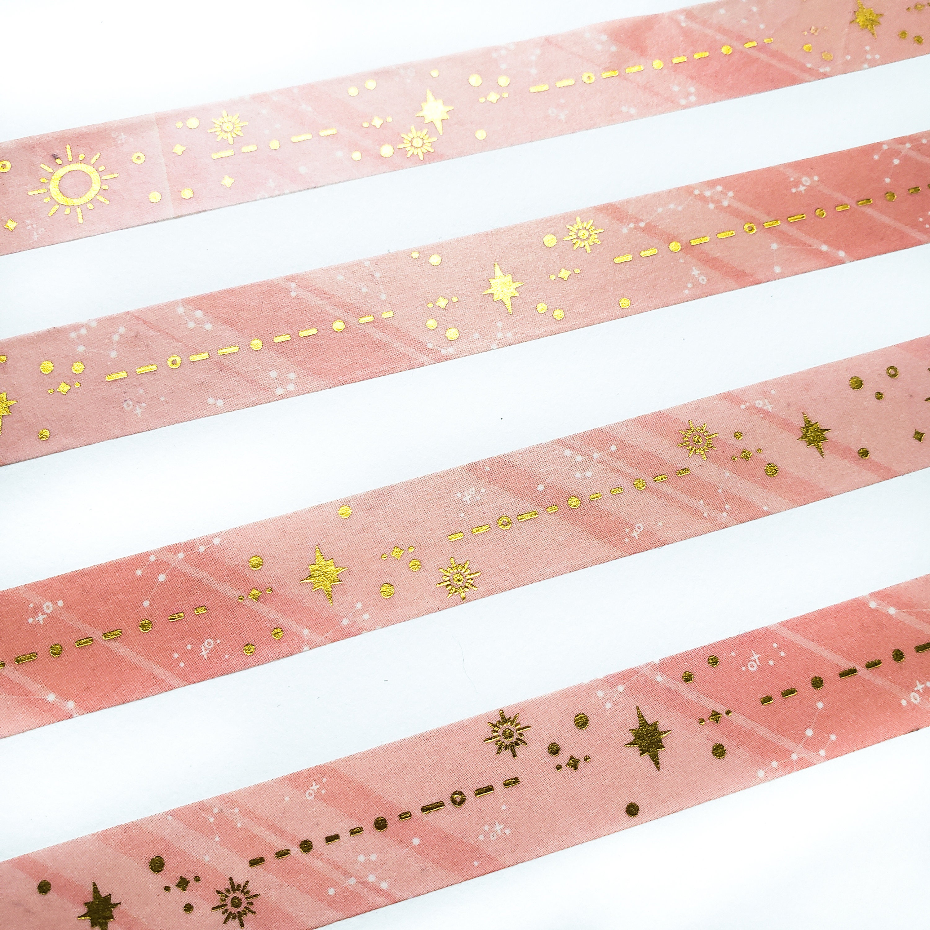 Celestial Sun Gold Foil Washi Tape Cute Washi Tape Aesthetic - Etsy