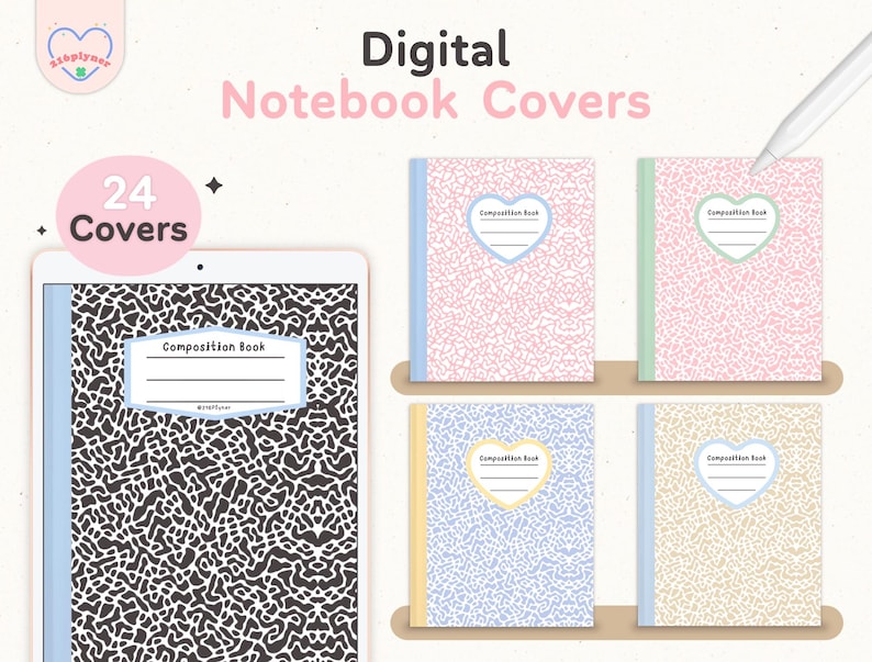 Digital Notebook Covers | Composition Book | Goodnotes & Notability ...