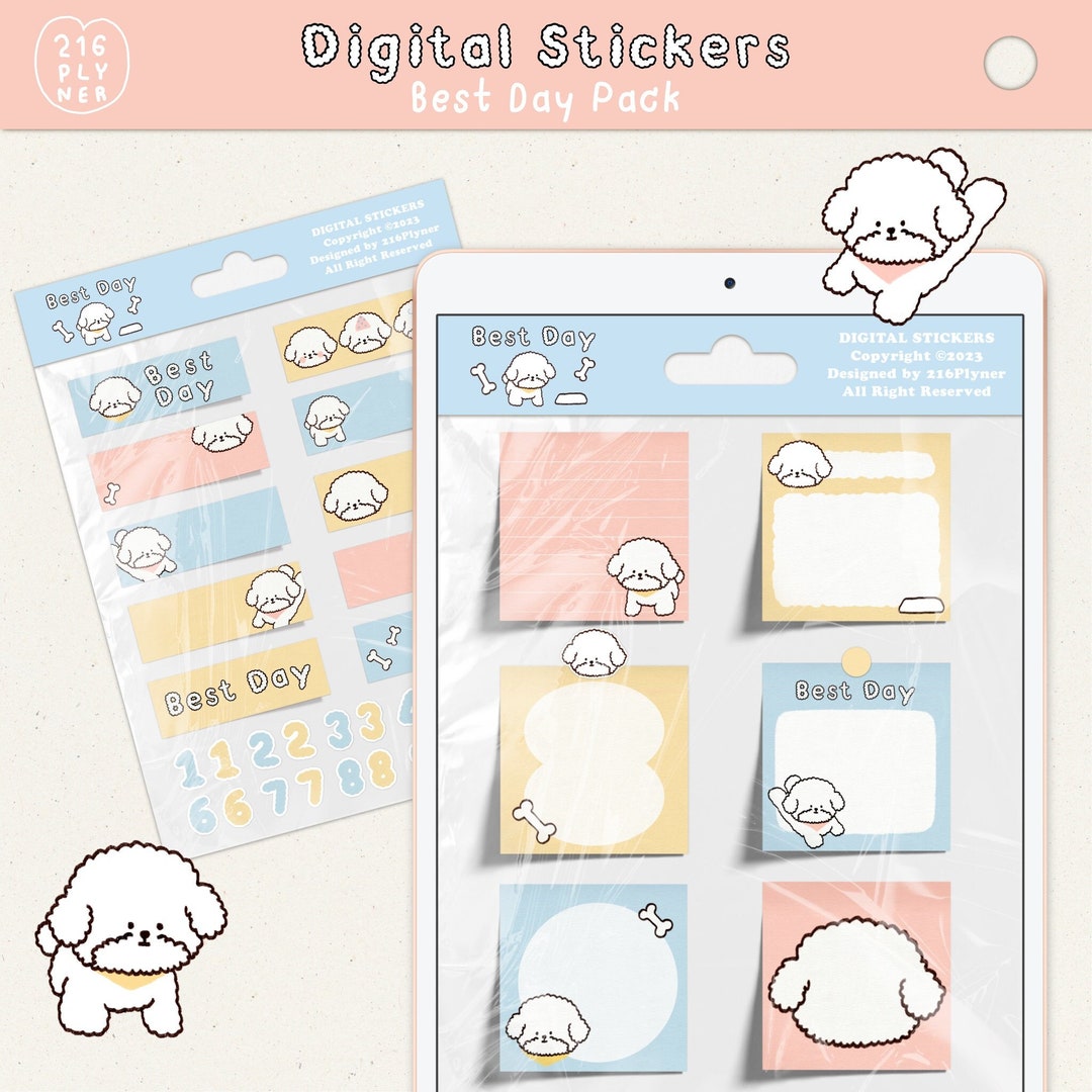 Cute Digital Stickers | Sticker Pack | Planner Essentials | Digital ...