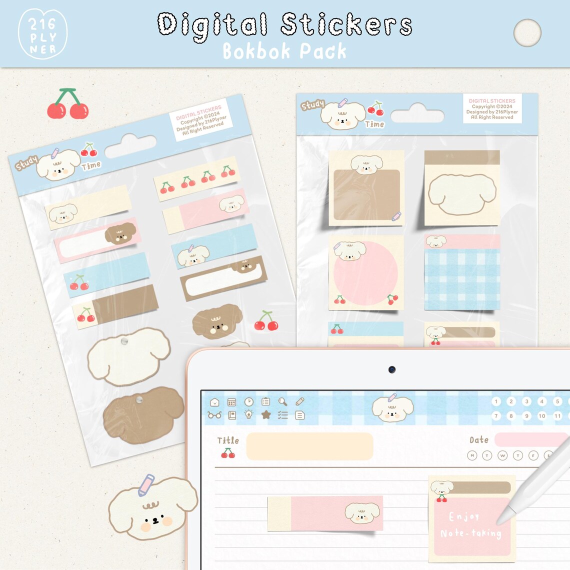Cute Digital Stickers | Sticker Pack | Planner Essentials | Digital ...