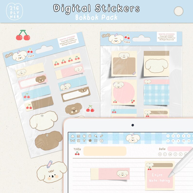 Cute Digital Stickers | Sticker Pack | Planner Essentials | Digital ...