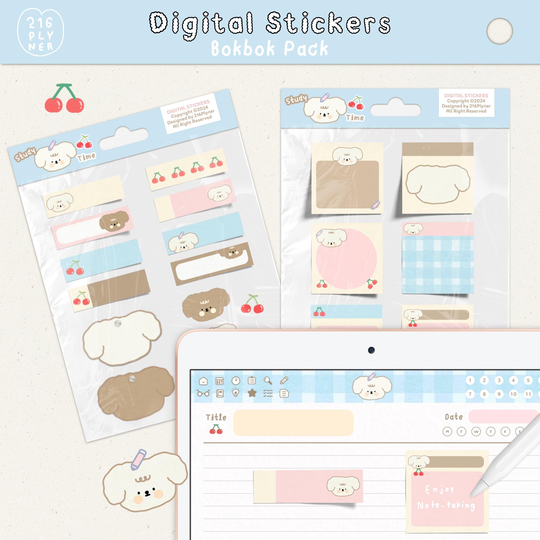 Cute Digital Stickers | Sticker Pack | Planner Essentials | Digital ...