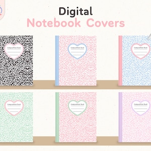 Digital Notebook Covers | Composition Book | Goodnotes & Notability ...