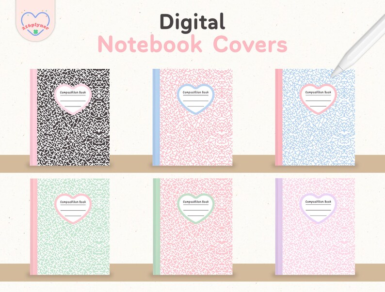 Digital Notebook Covers | Composition Book | Goodnotes & Notability ...