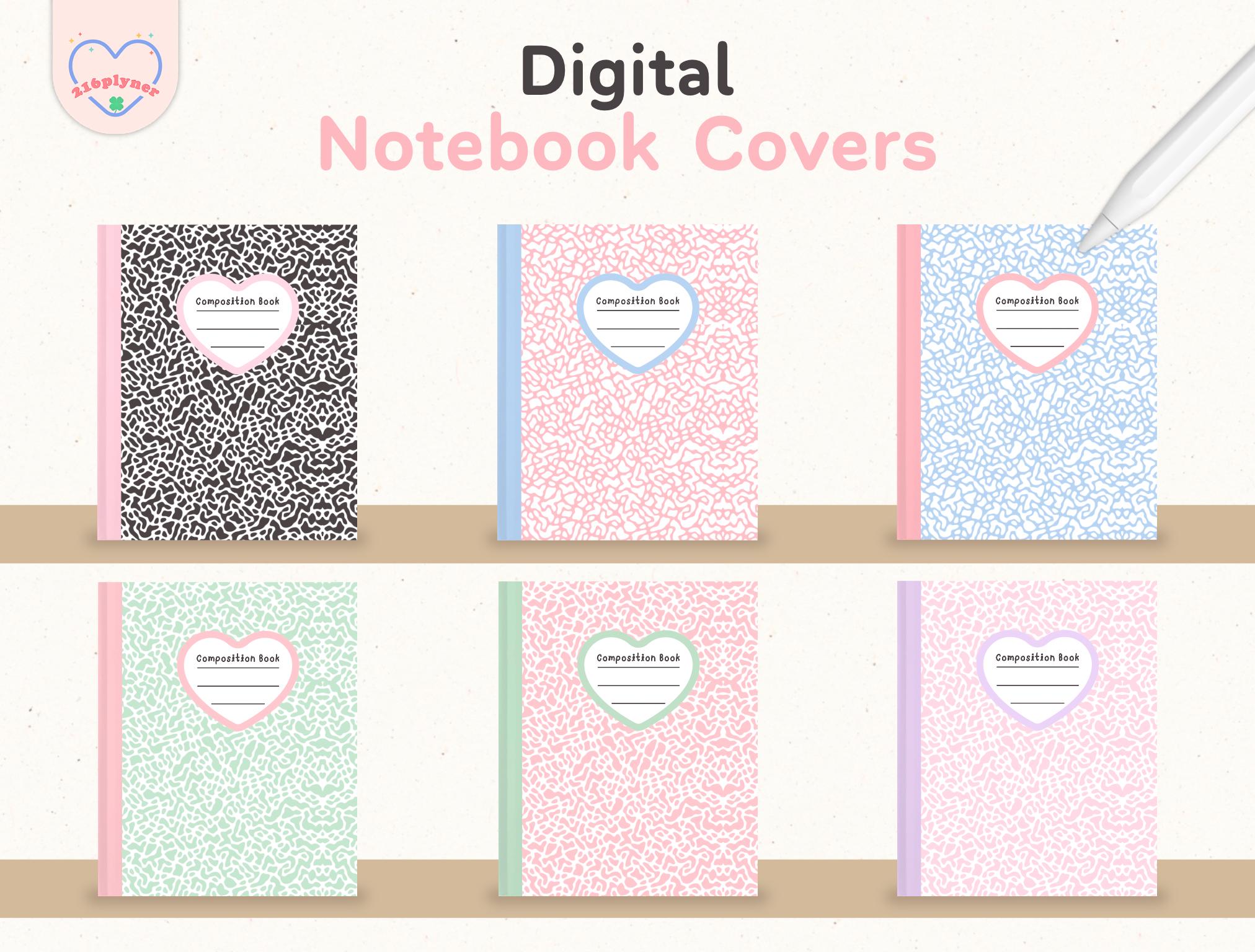 Digital Notebook Covers | Composition Book | Goodnotes & Notability ...
