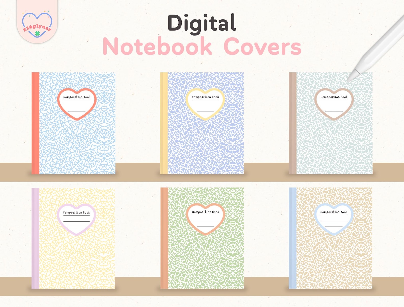 Digital Notebook Covers | Composition Book | Goodnotes & Notability ...