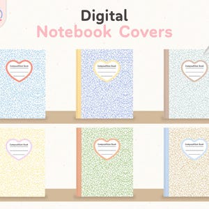 Digital Notebook Covers | Composition Book | Goodnotes & Notability ...