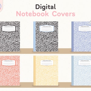 Digital Notebook Covers | Composition Book | Goodnotes & Notability ...