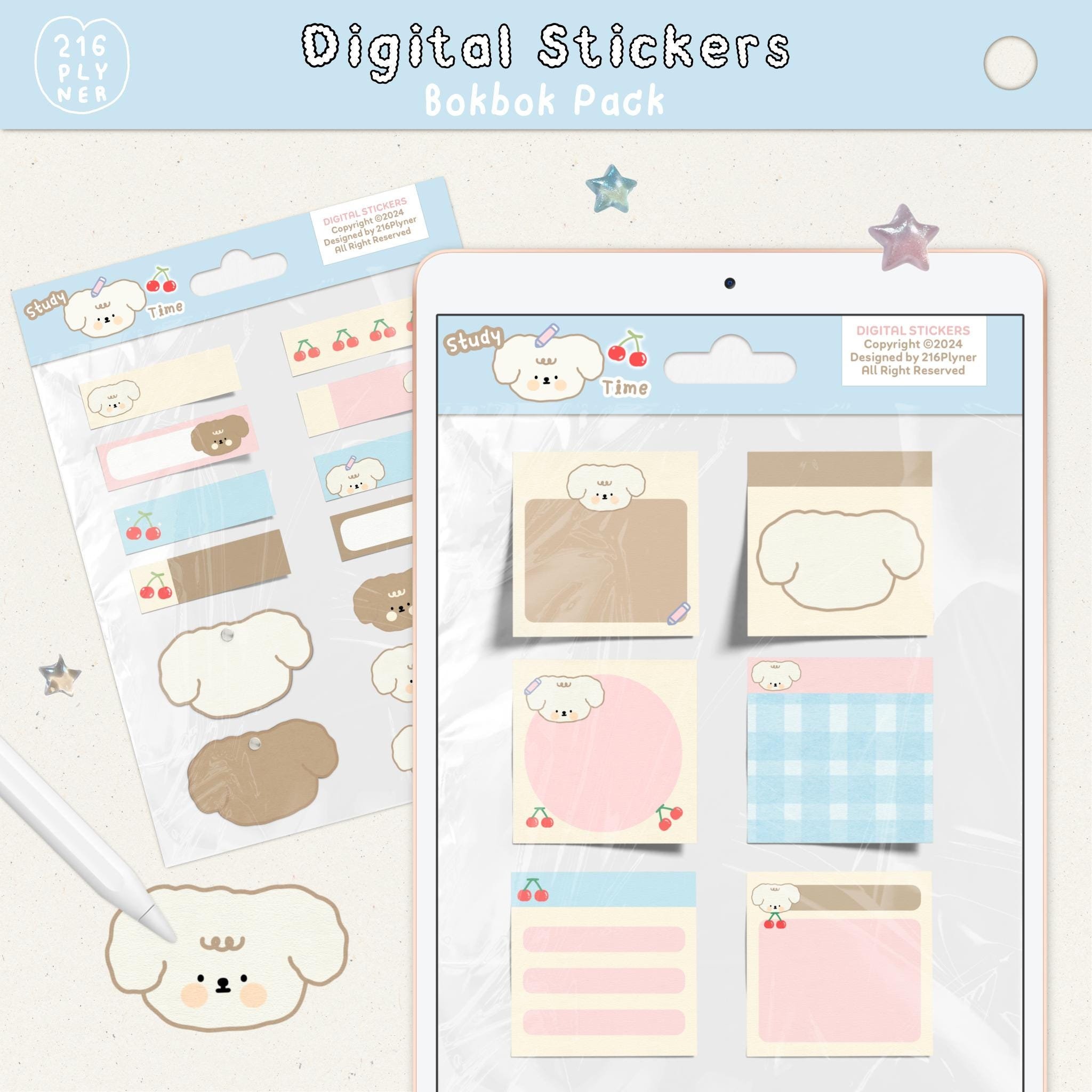 Cute Digital Stickers | Sticker Pack | Planner Essentials | Digital ...