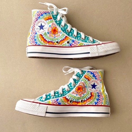 Converse-black Custom - Etsy