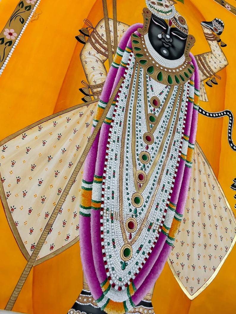 Hand-painted Shreenathji Darshan Diwali Shringar Pichwai Painting ...