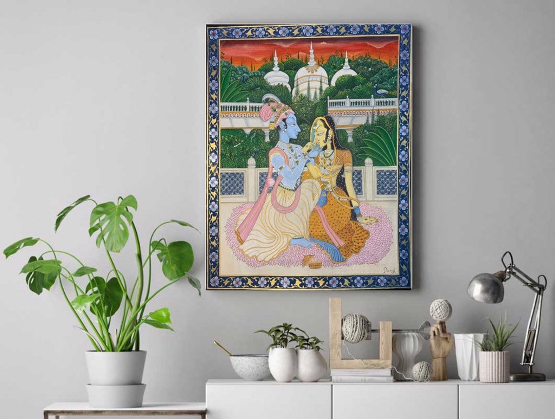 Indian Miniature Painting,krishna - Bani Thani (radha), Indian ...