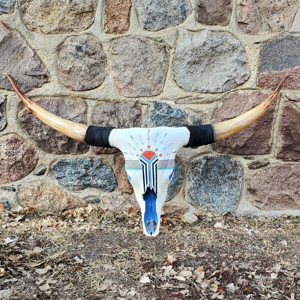 Longhorn Skull - Etsy