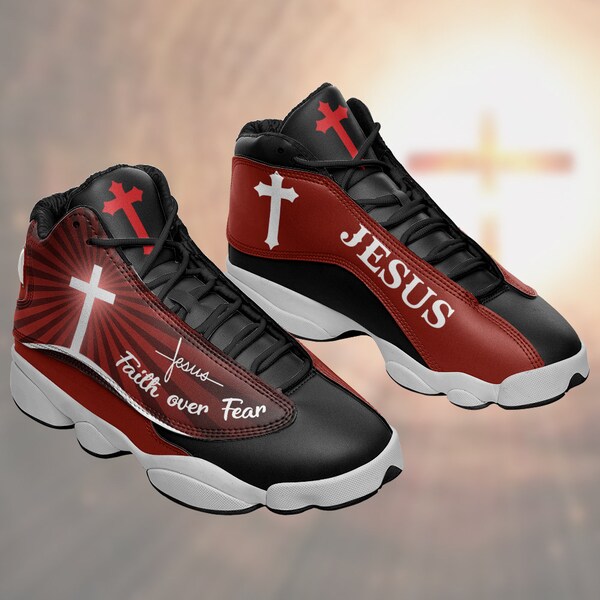 Faith Over Fear Jesus Shoes - Etsy
