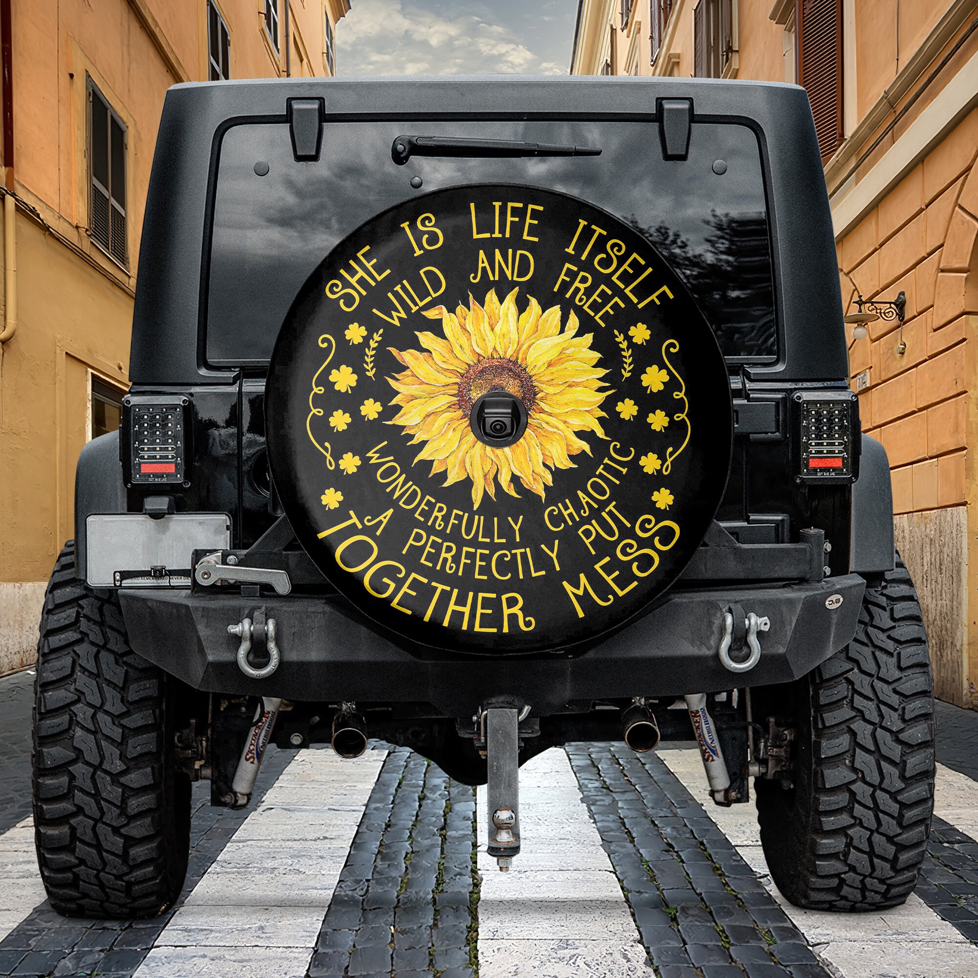 Tire Cover Spare Tire Cover - Fits 33-35 Inch Tires With XL Rims Peace ...