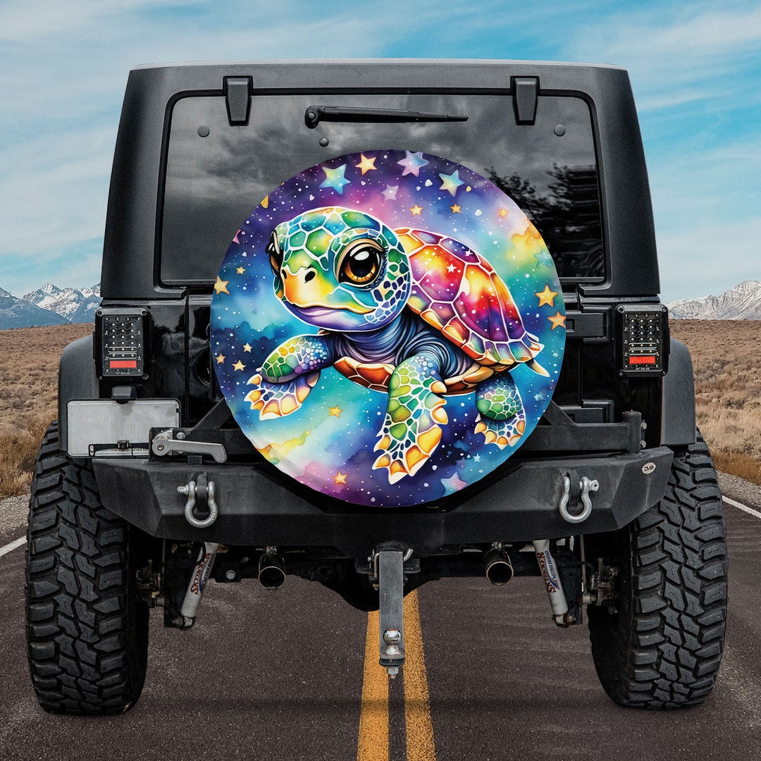 Starry Turtle Spare Tire Cover, Baby Sea Turtle Spare Tire Cover ...