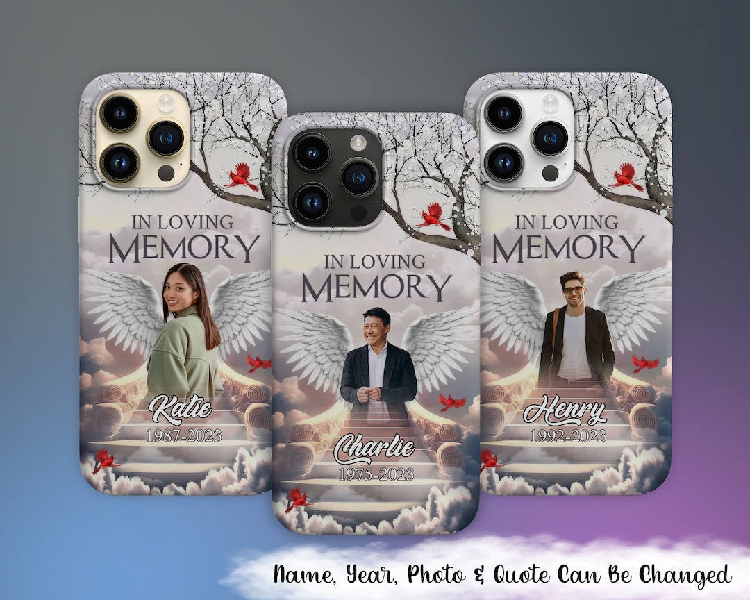 In Loving Memory Phone Case, Custom Phone Case With Photo, Picture ...