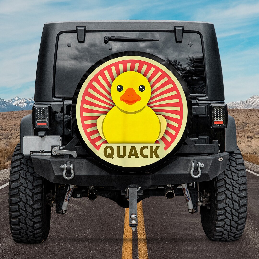 Quack Ducky Spare Tire Cover With Or Without Camera Hole Etsy