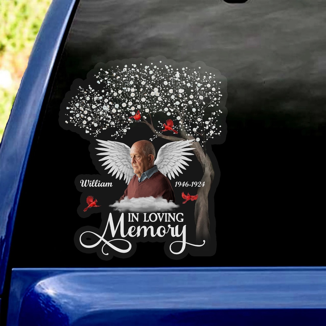 In Loving Memory of Car Decal, Memorial Decal for Family and Friends ...