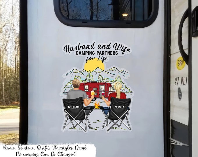 LARGE Personalized Mountain Camper RV Graphics Stickers 4 Feet X 8 Feet ...