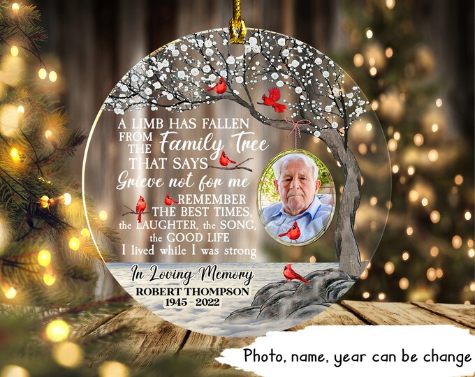 Family Tree Memorial Ornament, A Limb Has Fallen From Our Family Tree ...
